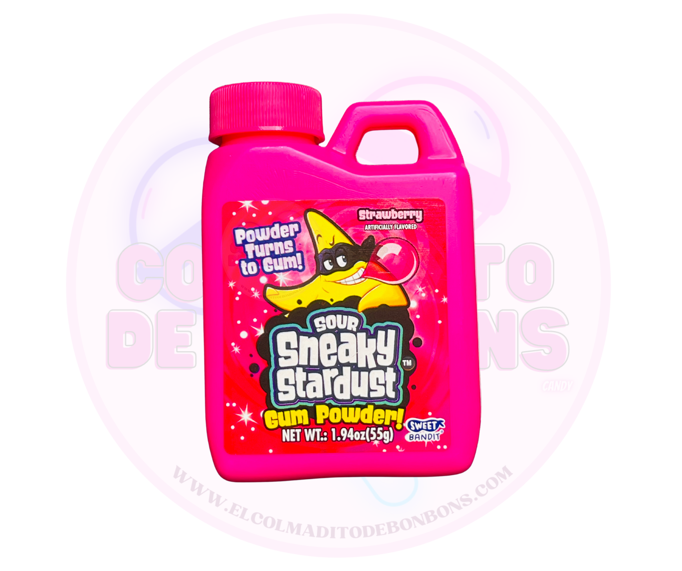 GUM POWDER SNEAKY STARDUST SOUR STRAWBERRY – EL COLMADITO DE BONBONS